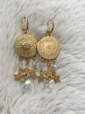 Kirks Folly | Jewelry | Kirks Folly Pink Moon Face Dangling ...